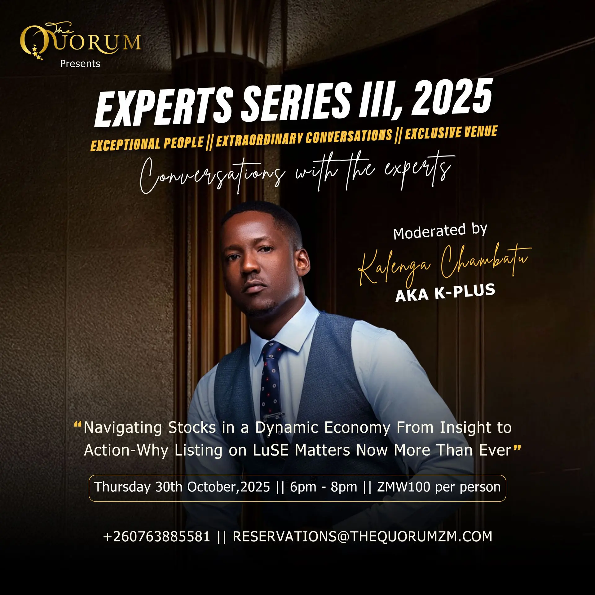 The Quorum's "Experts Series III, 2025" | My Website